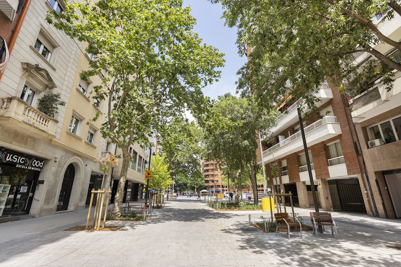 Reurbanización para la formación de nuevas “superilles” en avenida Roma ...